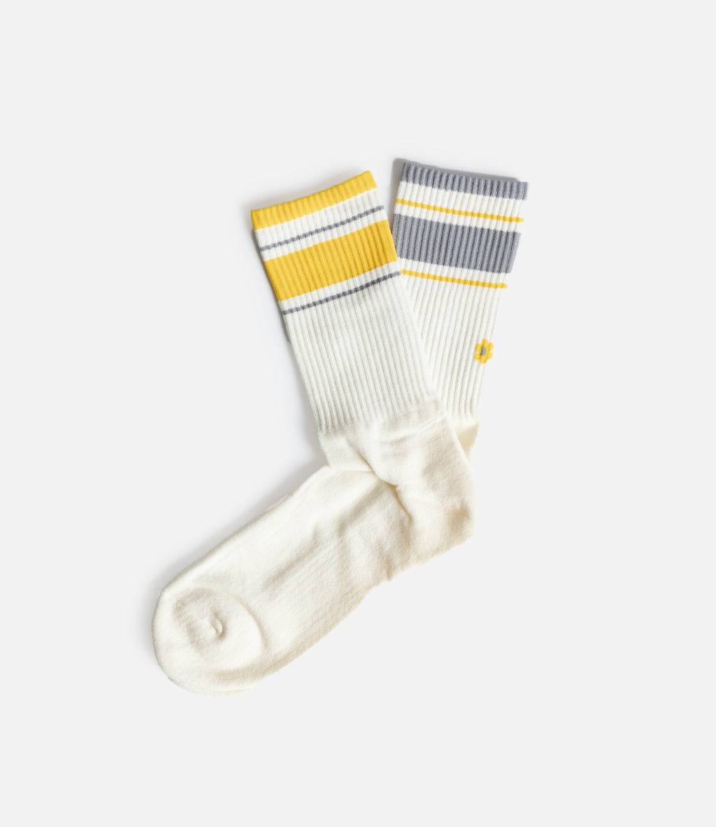 Votta mismatched socks yellow/grey – Club Luminaries